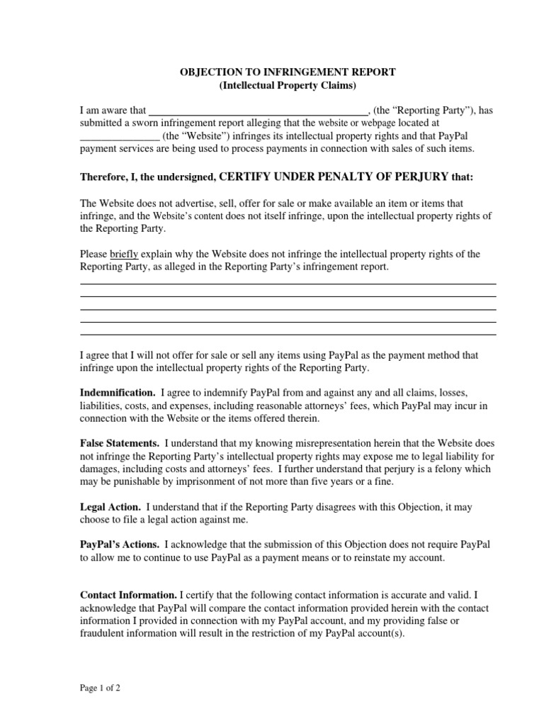 Certify Under Penalty of Perjury: Website or Webpage | PDF | Pay Pal ...