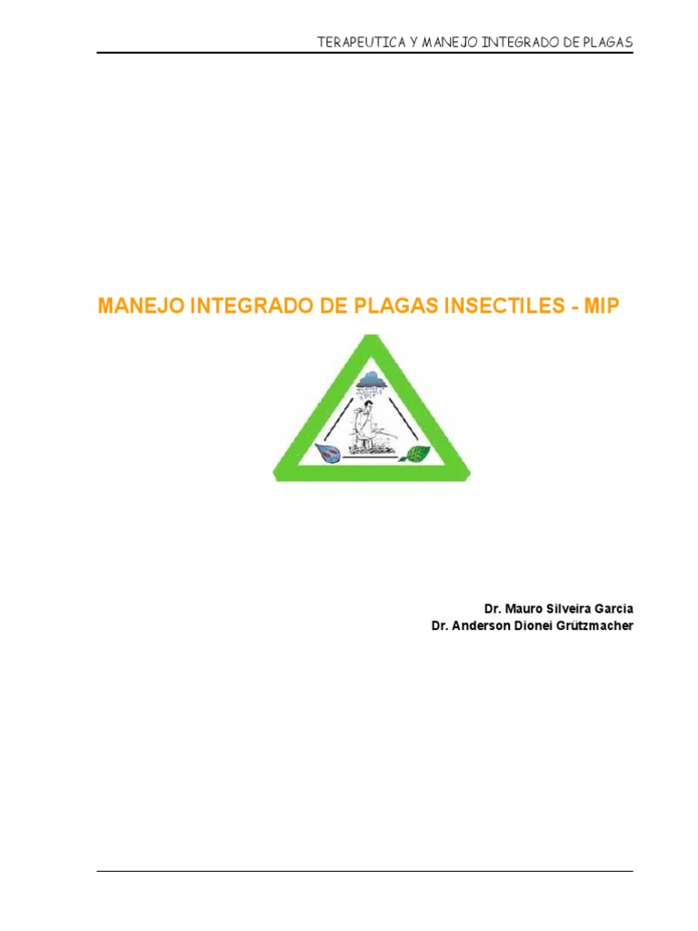Manejo Integrado De Plagas Insectiles Y Mip Pdf Plaga Organismo