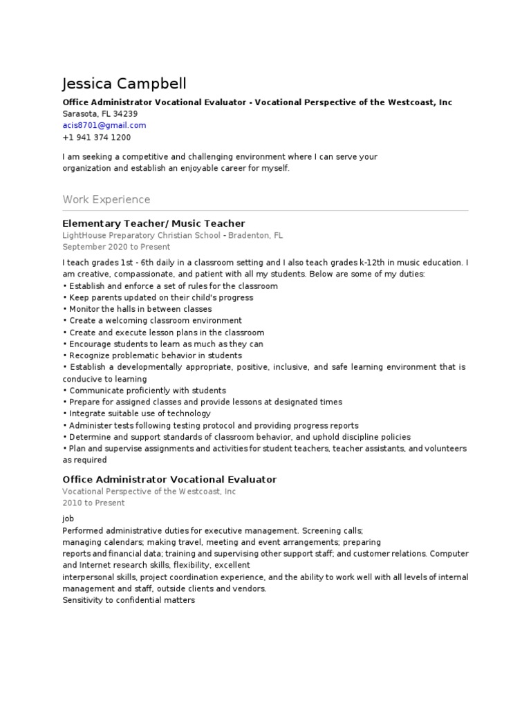 Jessica-Campbell Resume | PDF | Pharmacy | Teachers