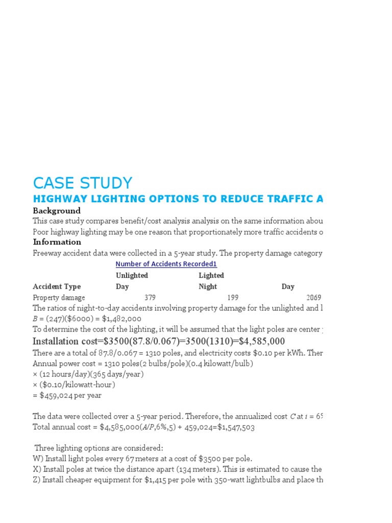 Case Study 4 | PDF | Traffic Collision | Controlled Access Highway