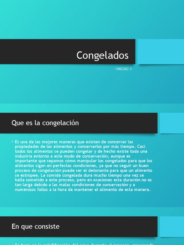 Guía Completa sobre Congelación de Alimentos | PDF | Congelación ...