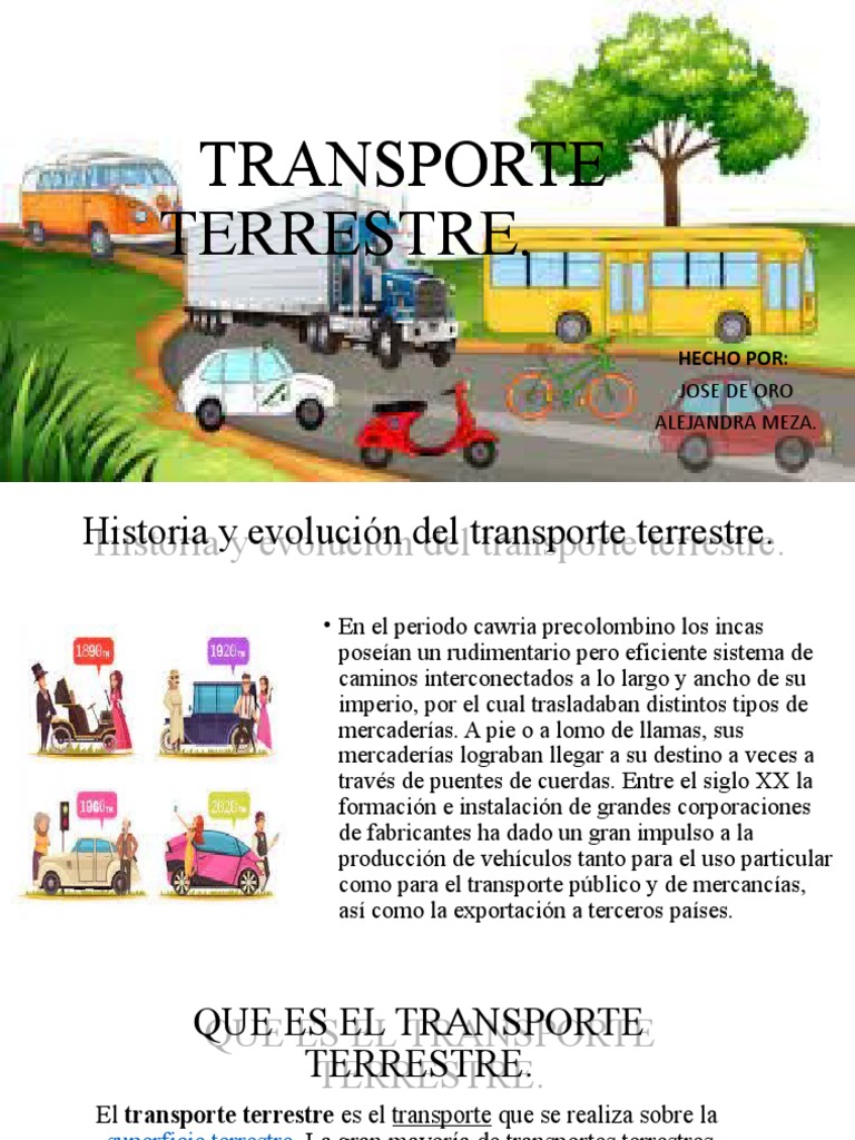 Transporte Terrestre Pdf Transporte De Tierra Transporte