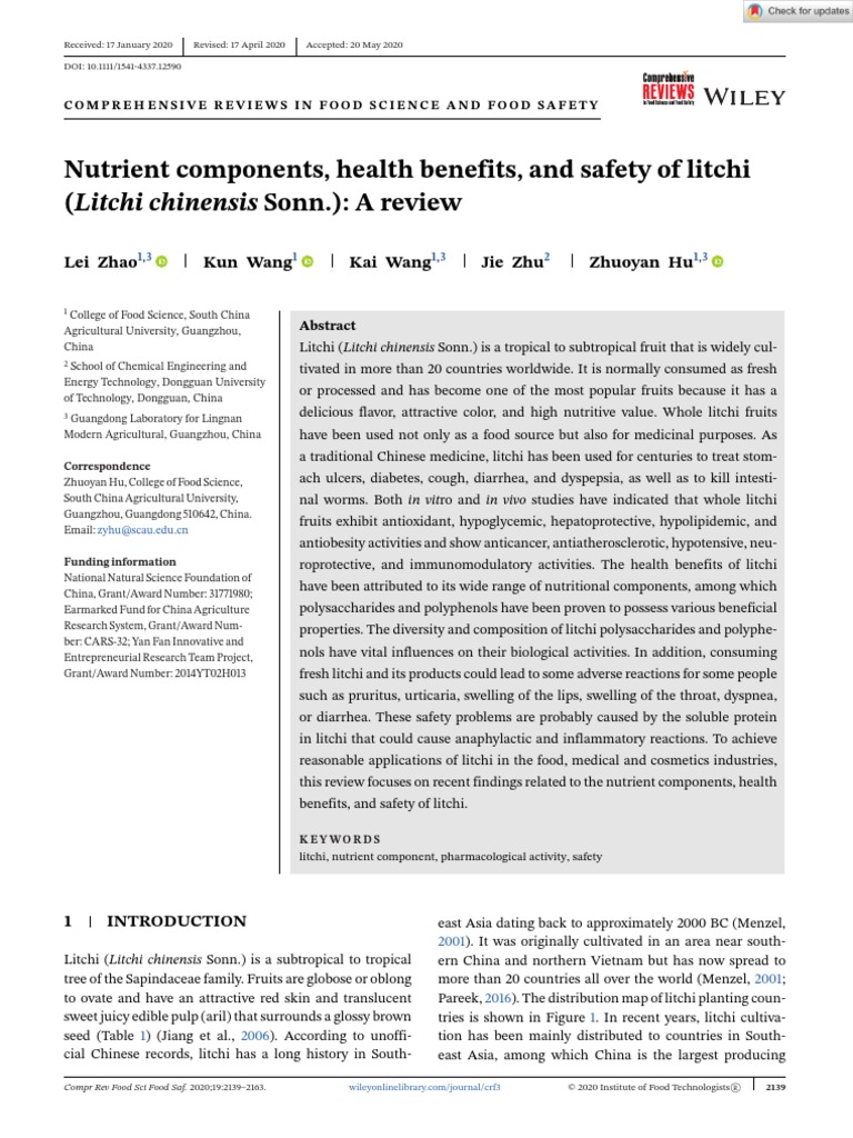 Zhao Et Al. (2020) | PDF | Polyphenol | Antioxidant