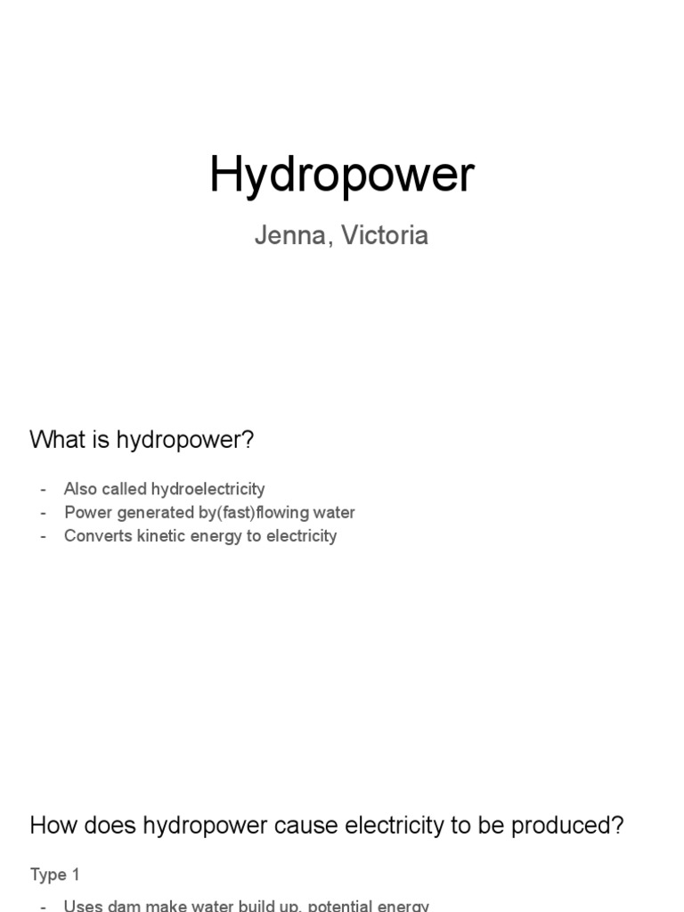 Hydropower | PDF