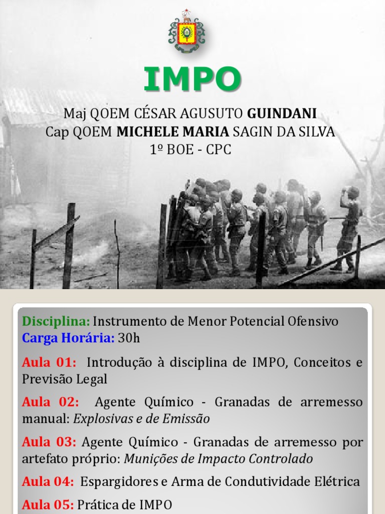IMPO - Aula 01 - Introdução IMPO - Conceitos.previsão Legal | PDF ...