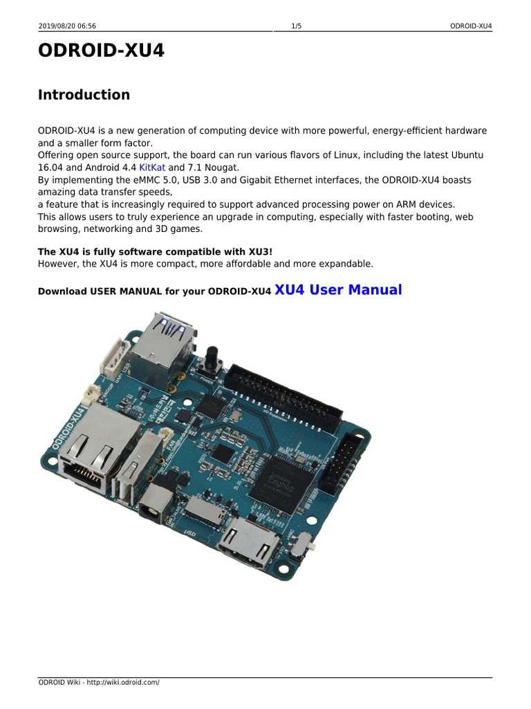 Odroid Xu4 | PDF | Android (Operating System) | Linux