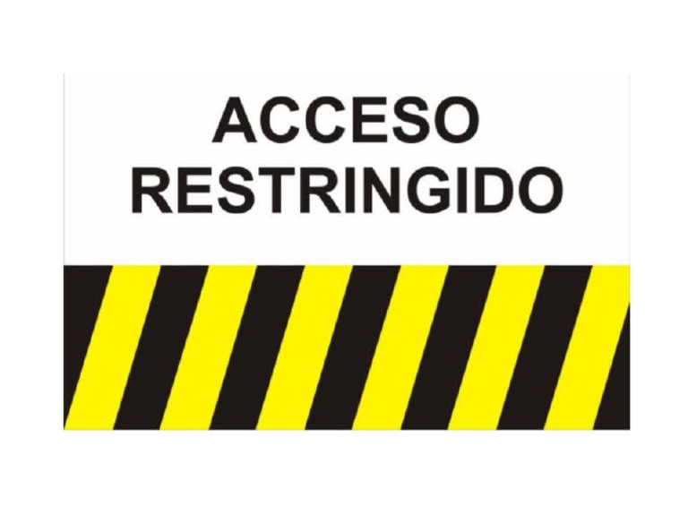 Señaletica Acceso Restringido | PDF