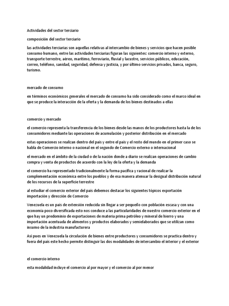 Comercio Nacional y Exterior en Venezuela | PDF | Venezuela | Comercio