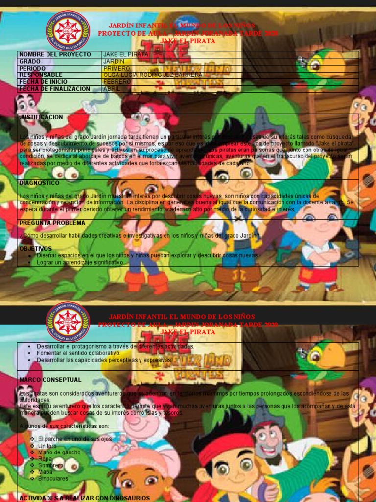 Jake El Pirata | PDF | Educación de la primera infancia | Piratería