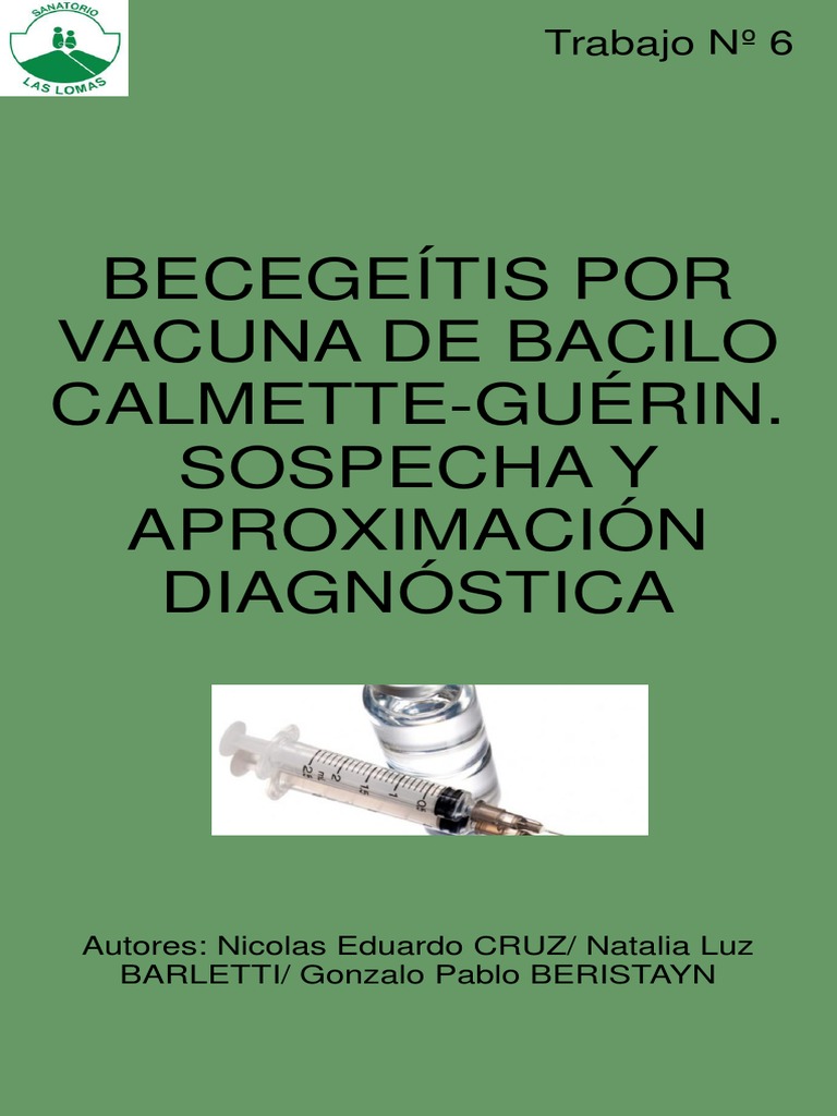BCGitis | PDF | Especialidades Medicas | Epidemiología