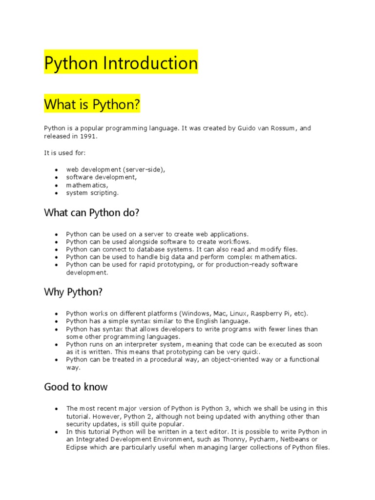 Python | PDF | Boolean Data Type | Python (Programming Language)