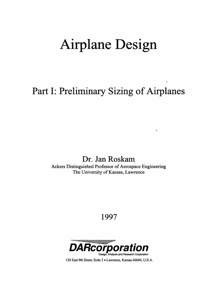 (Airplane Design) Jan Roskam - Airplane Design Part I - Preliminary ...