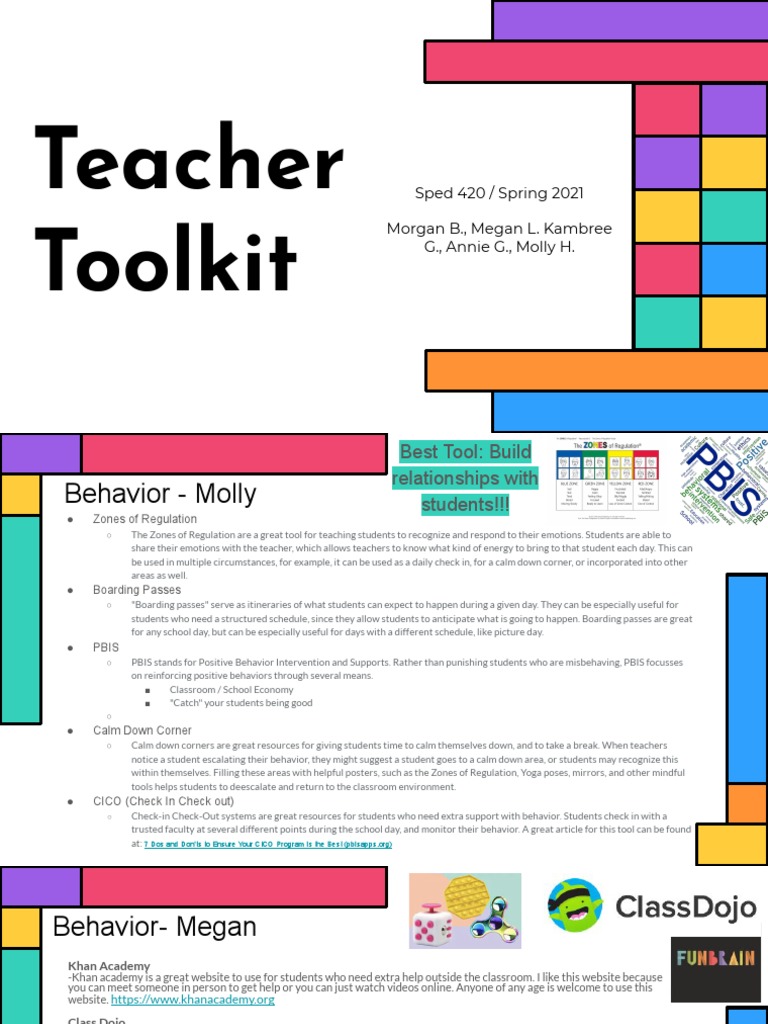 Teacher Toolkit for Special Education | PDF | Special Education ...