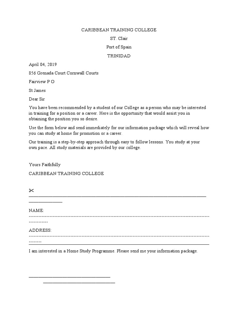 EDPM SBA Circular Letter | PDF