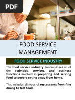 Introduction To Food Service Systems PDF | PDF