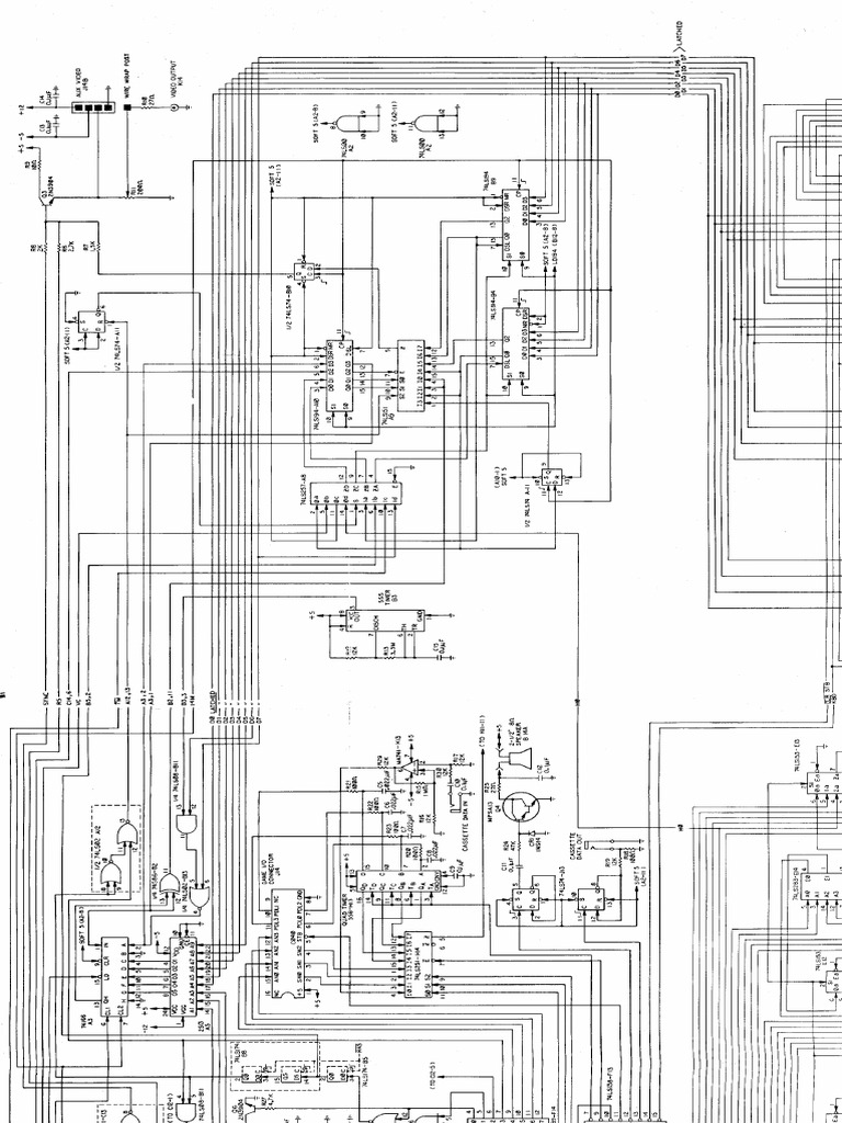 Schematic Diagram of The Apple II+ | PDF