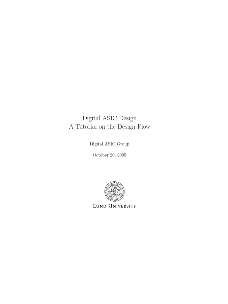 Digital ASIC Manual | PDF | Vhdl | Data Type