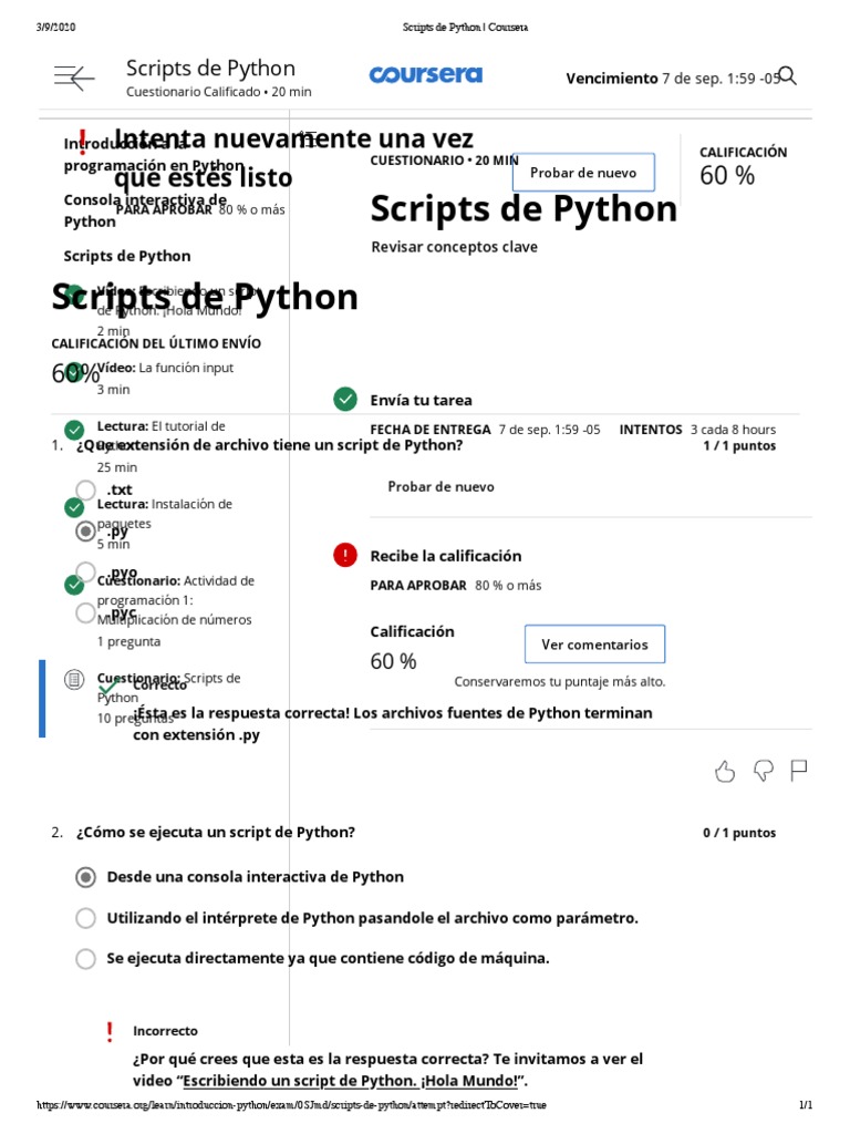 Scripts de Python - Coursera | PDF | Python (lenguaje de programación ...
