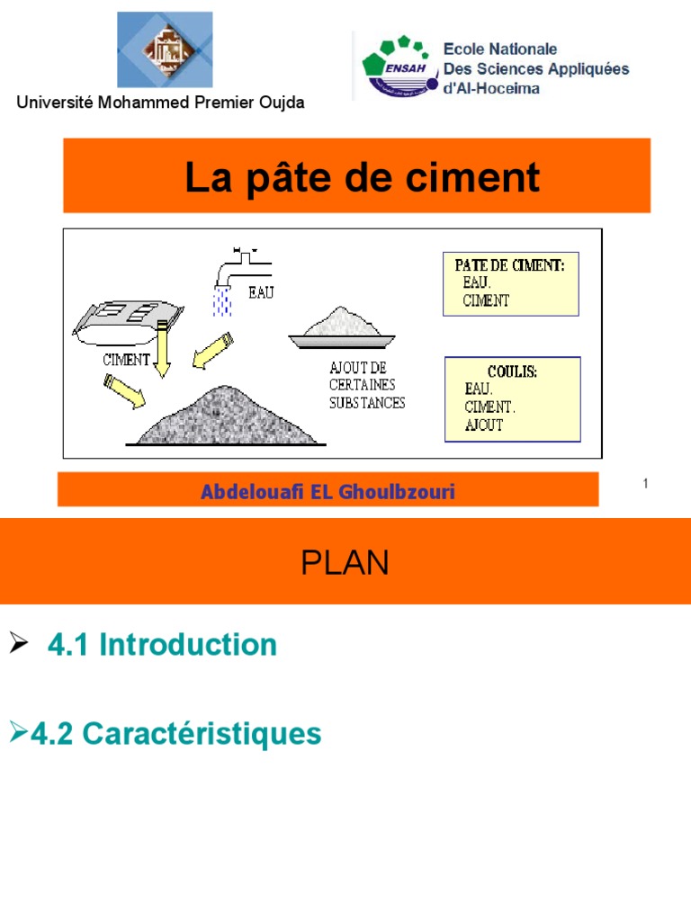 La Pâte de Ciment | PDF | Ciment | Béton