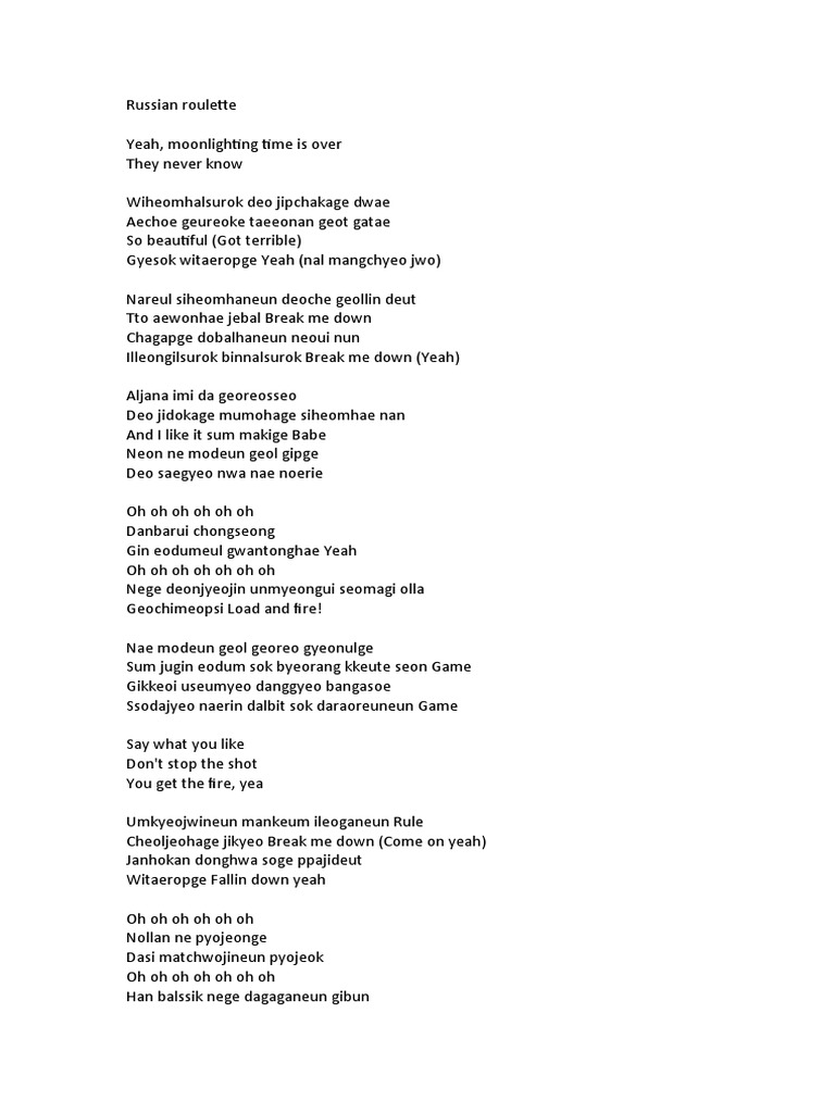 Russian Roulette | PDF