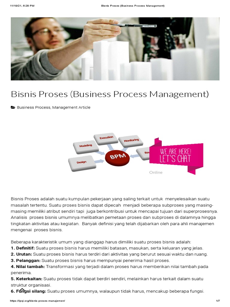 Bisnis Proses (Business Process Management) | PDF | Bisnis