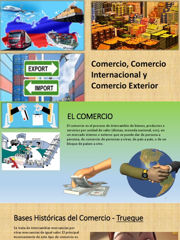 Evolución y Tipos de Comercio | PDF | Comercio | Economias