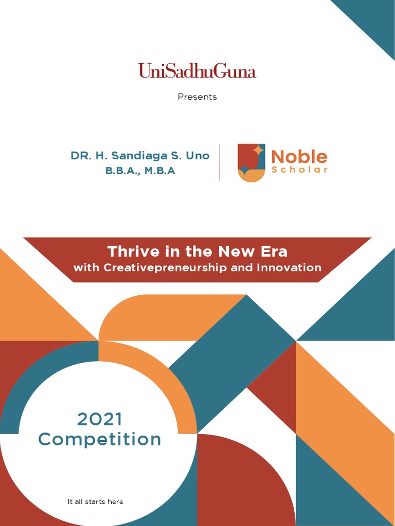 Noble Scholar Proposal 2021 - School | PDF | Entrepreneurship | Innovation