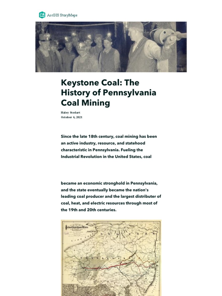 Keystone Coal The History of Pennsylvania Coal Mining | PDF | Coal | Mining