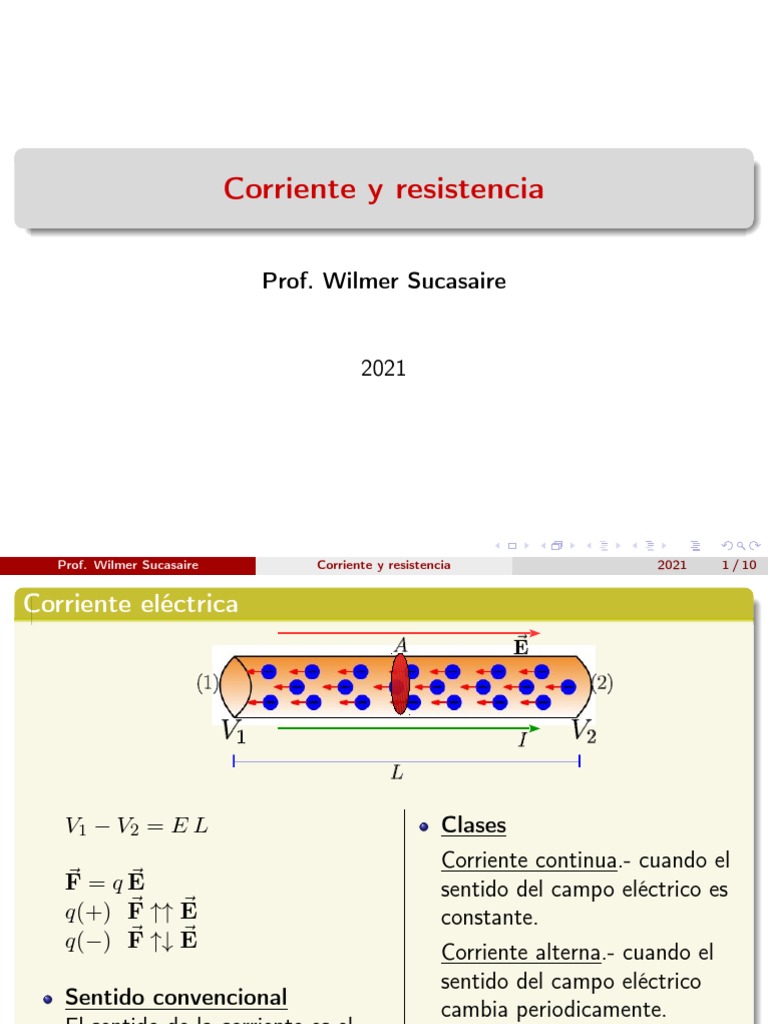 Fisica 2UNIDAD3a | PDF | Corriente eléctrica | Resistencia Eléctrica y ...