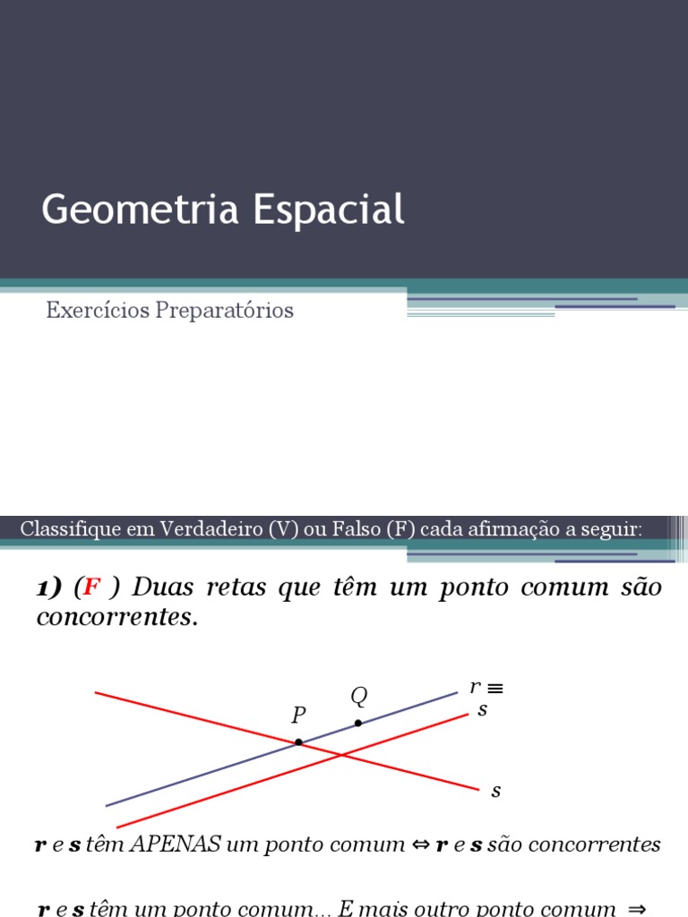 Revisao de Geometria Espacial | PDF | Geometria Clássica | Geometria ...