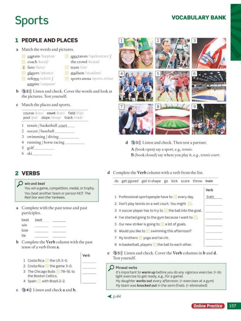 5a Vocabulary Bank | PDF