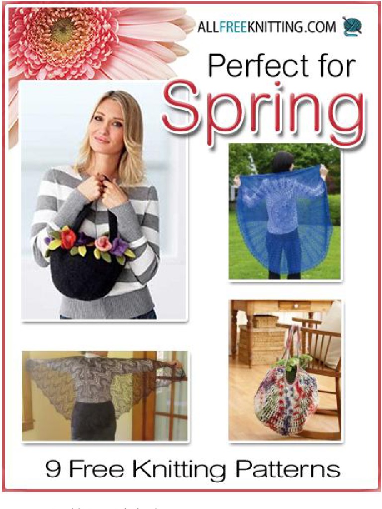 9 Free Knitting Patterns Perfect For Spring | PDF | Knitting | Textile Arts