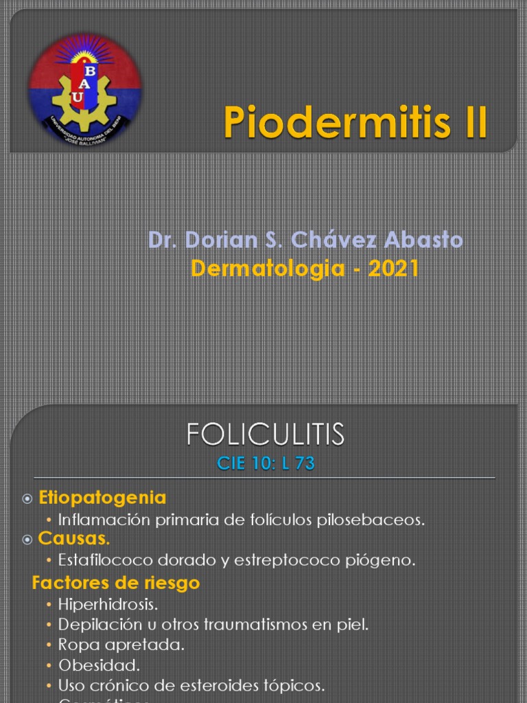 Piodermitis II | Descargar gratis PDF | Ciencias de la Salud | Dermatología