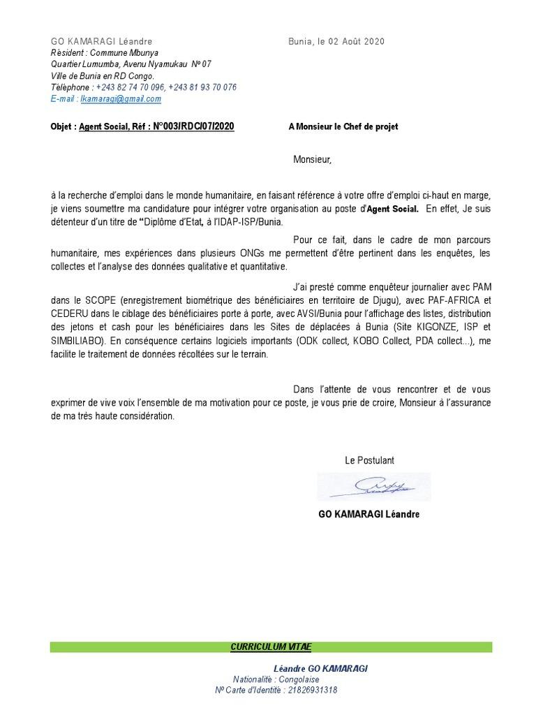 CV Léandre | PDF