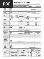 CSC Personal Data Sheet PDS 2017 | PDF