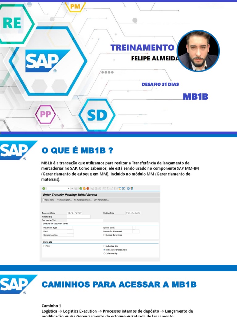 Treinamento Sap MB1B | PDF