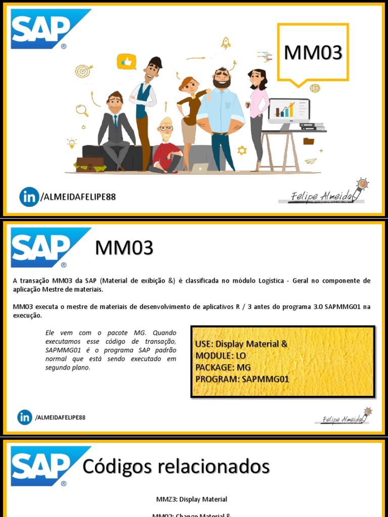 Treinamento Sap MM03 | PDF | Engenharia da Computação | Gestão de ...
