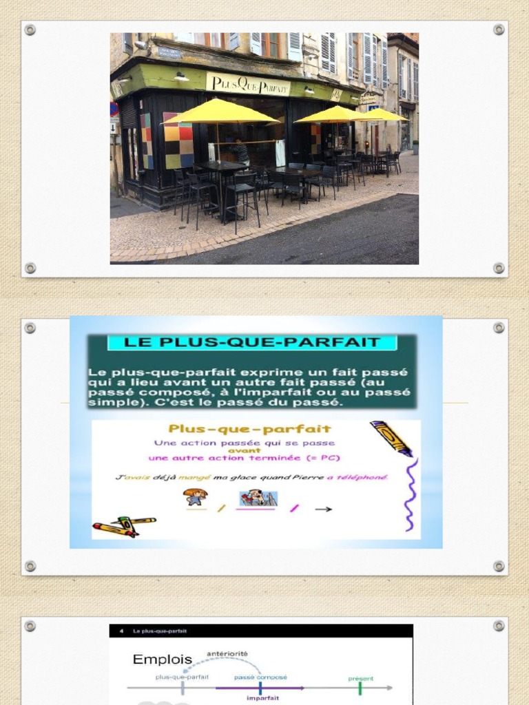 Le Plus-Que-Parfait | PDF | Complément d'objet | Nombre grammatical