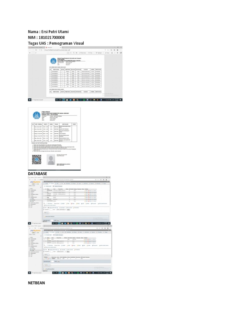 Uas - Pemograman Visual - Ersi Putri Utami | PDF | Computer Programming | Computing