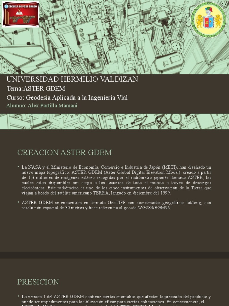 ASTER GDEM: Mapa Topográfico Gratuito | PDF