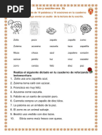 Oraciones cortas con la letra B | PDF