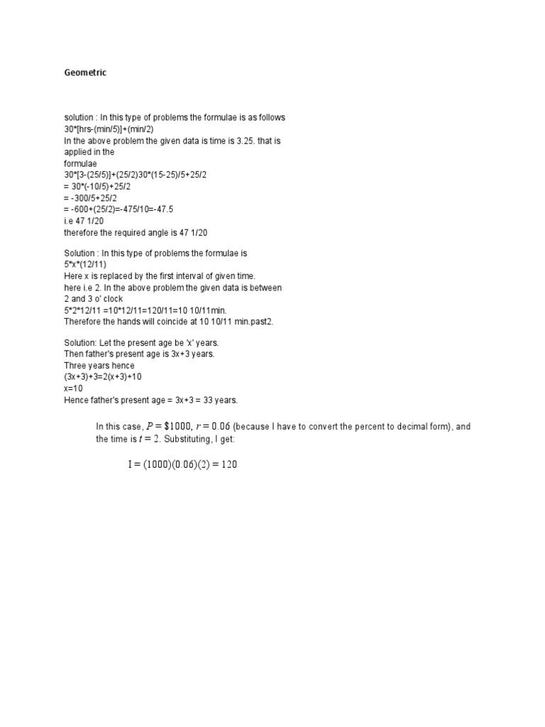 Geometric Problem Solutions Explained | PDF