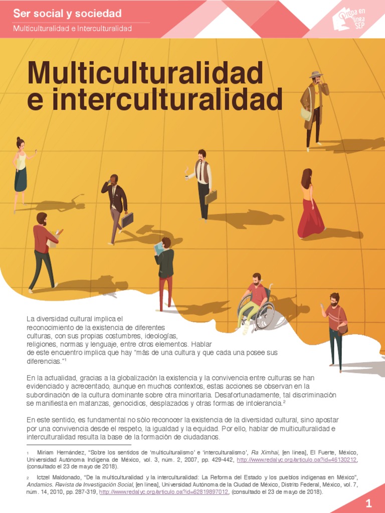 S01 Multiculturalidad E Interculturalidad Pdf Pdf Multiculturalismo