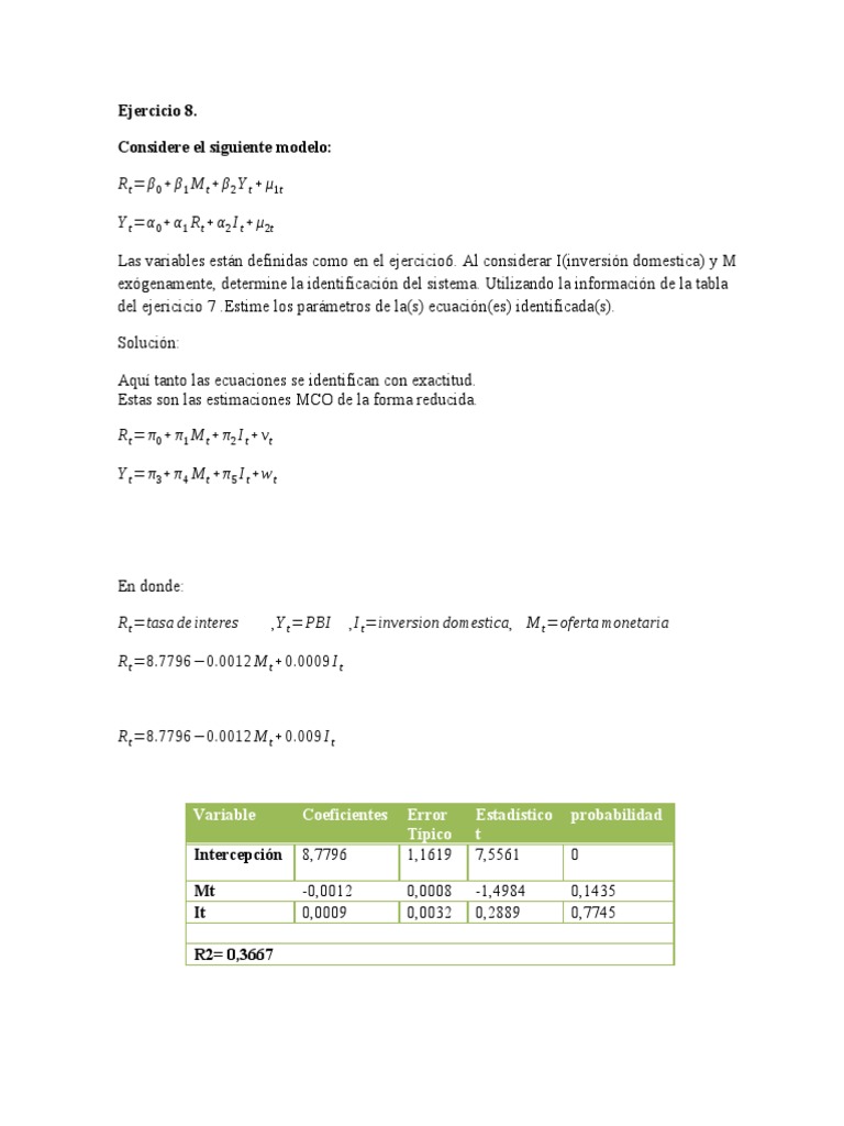 Ejercicios Nº8 y Nº9 Pract4 | PDF | Ecuaciones | Enseñanza de matemática