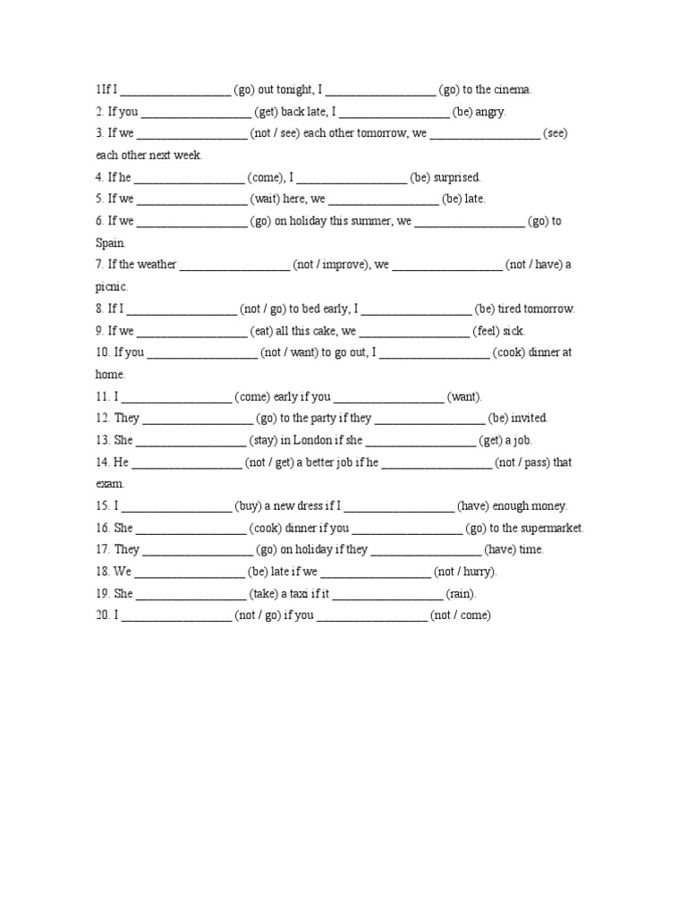 Primer Condicional Ejercicio HQ Unitec | PDF