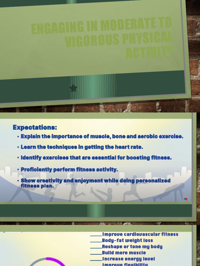 Engaging in Moderate To Vigorous Physical Activity | PDF | Heart Rate ...