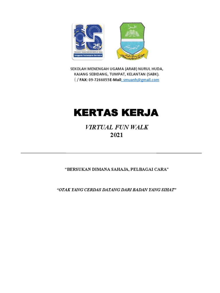 Kertas Kerja FUN WALK 2021 | PDF