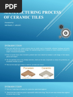 Manufacturing Process of Roof Finishes | PDF | Tile | Roof