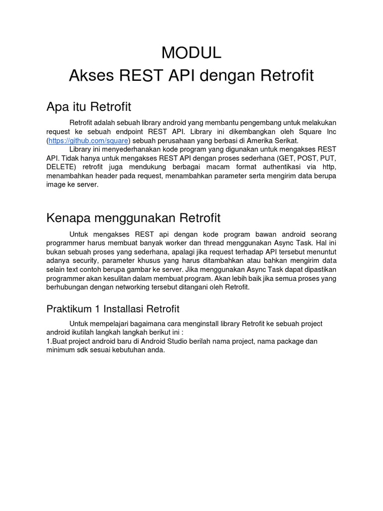 Retrofit | PDF