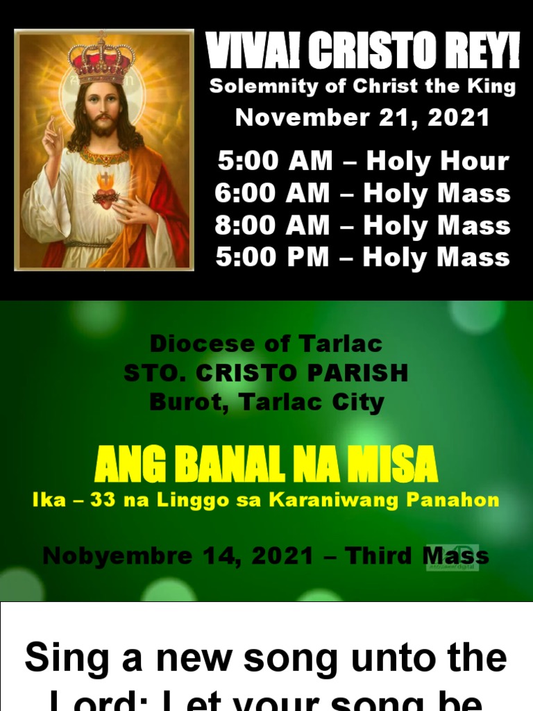 Viva! Cristo Rey!: Solemnity of Christ The King | PDF | Mass (Liturgy ...